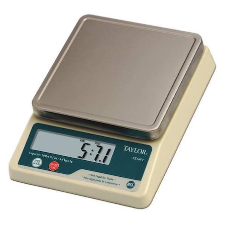Taylor Digital Compact Bench Scale 5kg/10 lb. Capacity TE10FT | Zoro