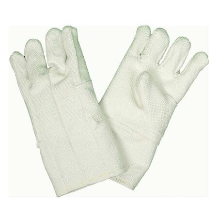 Zetex Heat Resistant Gloves, White, Zetex, PR 2100005 | Zoro