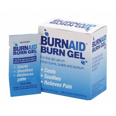 Zoro Select Burn Aid Gel, Packet, 1/8 oz., PK25 3066 | Zoro