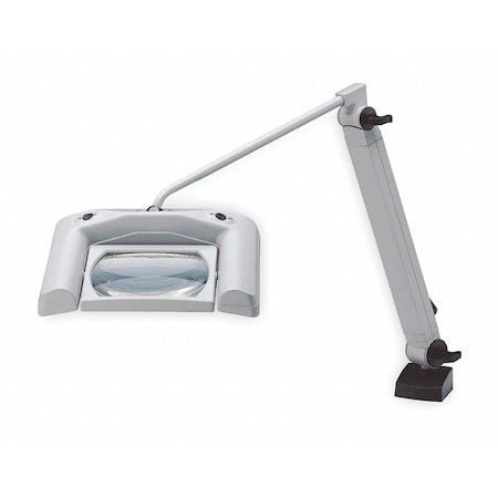 Waldmann Magnifier Task Light, Reach 35 In, Gray 118-790-000 | Zoro