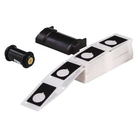 Brady Raised Panel Label, Black, Labels/Roll: 100 PTLEP-168-593-BK | Zoro