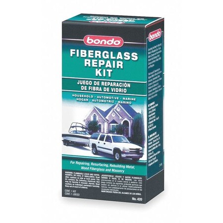 Bondo Fiberglass Resin Repair Kit, 8 oz., Light Straw 420 | Zoro