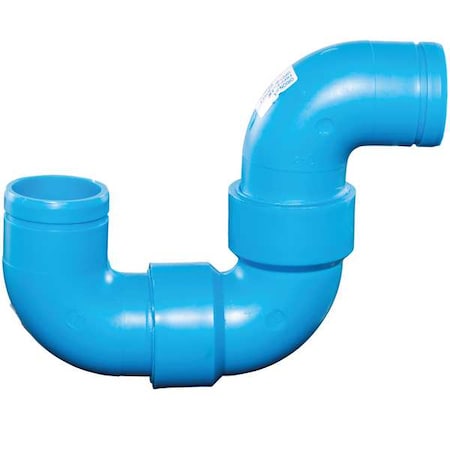 Orion Polypropylene, Blue Finish, P-Trap 4 RBP | Zoro