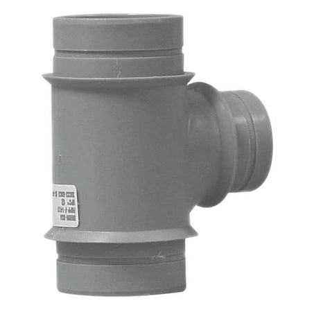 Orion Reducing Sanitary Tee, Polypropylene, 4" x 2", Schedule 40, 80 ...