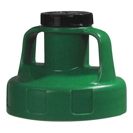 Oil Safe Utility Lid, w/2 In Outlet, Mid Green 100205 | Zoro