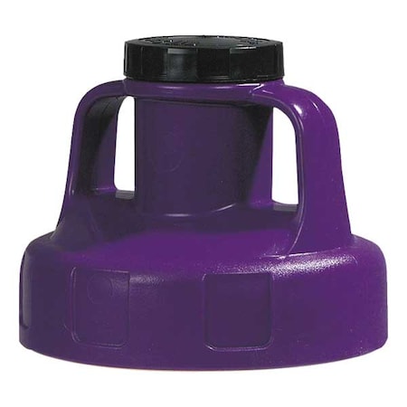 Oil Safe Utility Lid, w/2 In Outlet, HDPE, Purple 100207 | Zoro