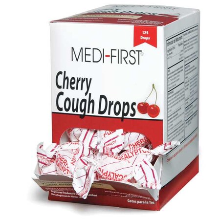 Medi-First Cough Drops, Lozenge, 7.6mg, PK125 81525 | Zoro