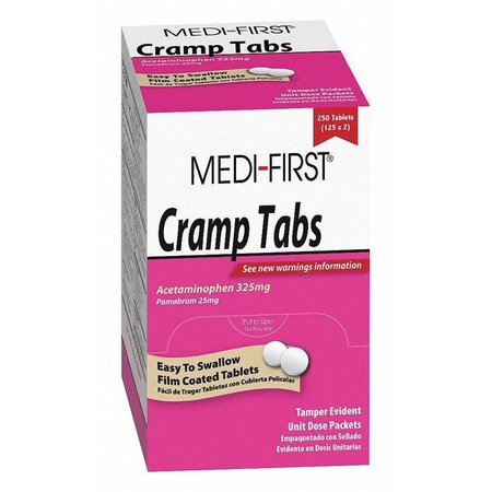 Medique Cramp Tabs, Tablet, 325mg and 25mg, PK250 3RYN2 | Zoro