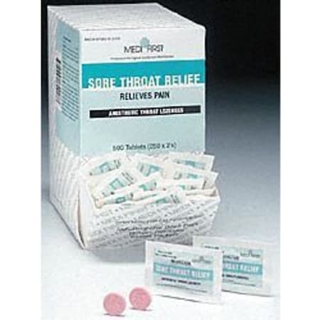 Medi-First Sore Throat Relief, Lozenge, PK500 81213 | Zoro