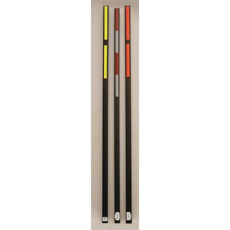 Zoro Select Reflective T-Post Marker, Red/White, 60 H RE889 | Zoro