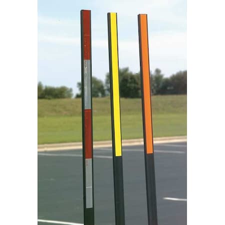 Zoro Select Reflective T-Post Marker, Orange/Blk, 60 H RE94606 | Zoro