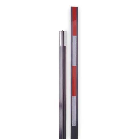 Zoro Select Reflective T-Post Marker, Red/White, 60 H RE889 | Zoro
