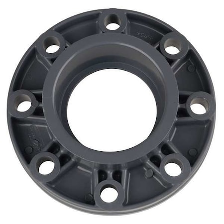 Zoro Select PVC Flange, Socket, 4 in Pipe Size 851-040 | Zoro