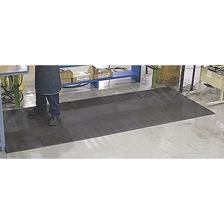 Notrax Antifatigue Runner, Black, 12 ft. L x 3 ft. W, Vinyl, Pebble ...