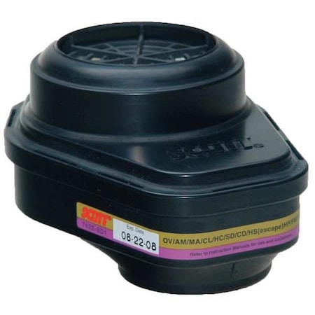 3M Scott Combination Cartridge/Filter, Bayonet, OV, AM, CL, CD, FM, HC ...