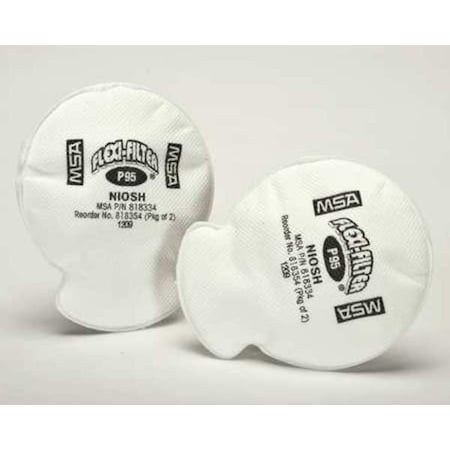 Msa Safety Filter, Flexi-Filters, White, Bayonet, MSA(R) Advantage ...