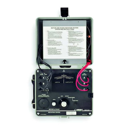 Megger Phase & Motor Rotation Tester, Up-600VAC 560060 | Zoro