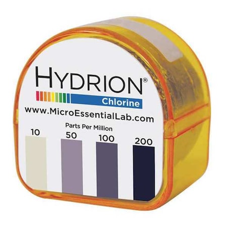 Hydrion Test Paper Refill, CL2, 10-200 ppm, PK10 CMR-245 | Zoro