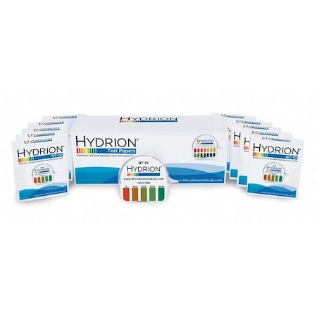 Hydrion Test Paper, Quatenary, 0-400 ppm, PK10 QT-10 | Zoro