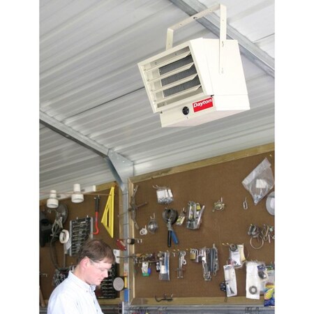 Dayton Electric Wall & Ceiling Unit Heater, 1 Phase, 240/208VAC, 12-1/2 ...