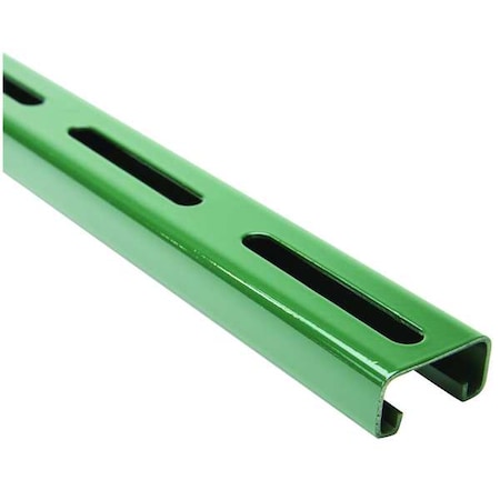 Zoro Select Single Channel Strut, Slotted, Steel, Painted, 13/32 in x 3 ...