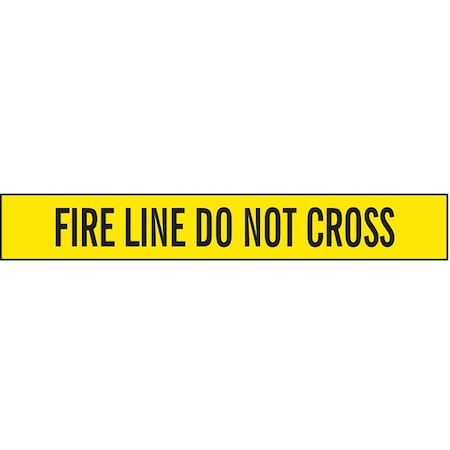 Zoro Select Barricade Tape, Fire Line Do Not Cross, Yellow, 3 in Wide x ...