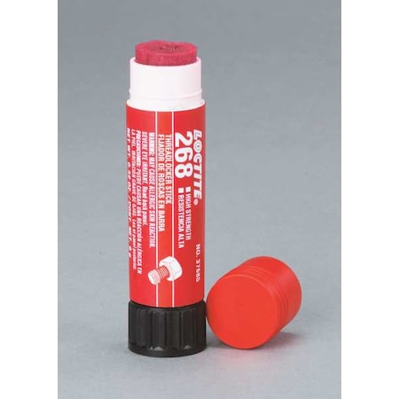 Loctite Threadlocker, LOCTITE 268, Red, High Strength, Solid, 0.32 oz ...