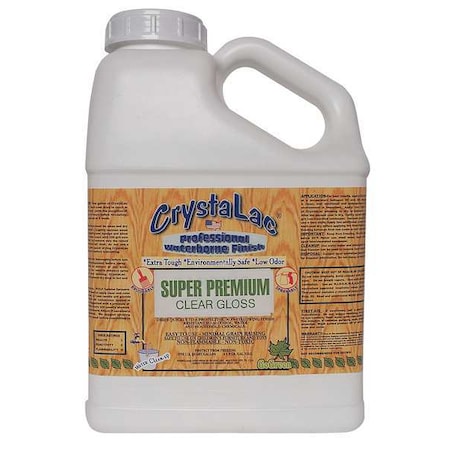 Crystalac Prof. Waterborne Finish, Clear, Satin, 1gal 2445 | Zoro