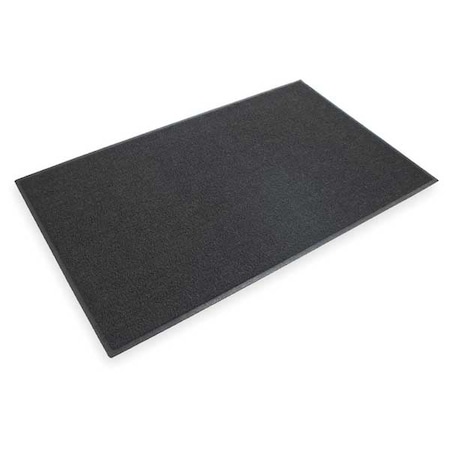 3M Entrance Mat, Black, 3 ft. W x 5 ft. L 6050 | Zoro