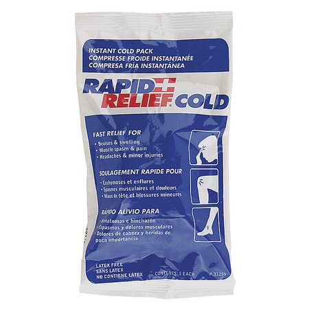 Rapid Aid Instant Cold Pack, White/Blue, 5In. x 9In 31259-24 | Zoro