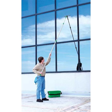 Unger 216" Threaded Telescoping Pole, 7/8 in Dia, Silver/Green ...