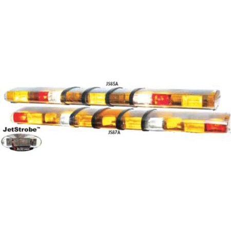 Federal Signal Lightbar, Strobe, Ambr/Red/Clr, Perm, 60 In 537132 | Zoro