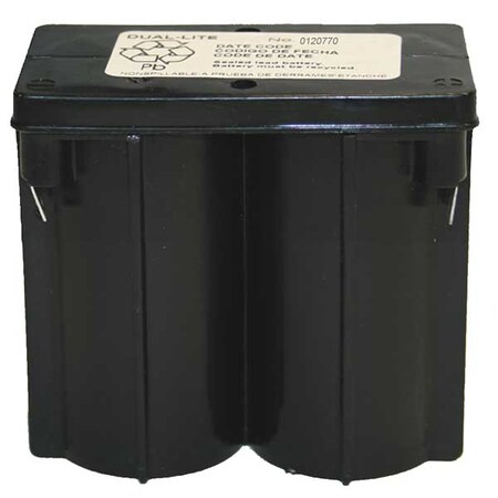 Dual-Lite Battery, Pure Lead Acid, 4V 0120770 | Zoro