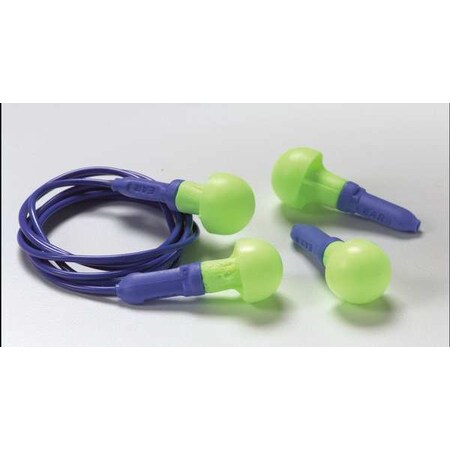 3M E-A-R Push-Ins Disposable Corded Ear Plugs, Bullet Shape, NRR 28 dB ...