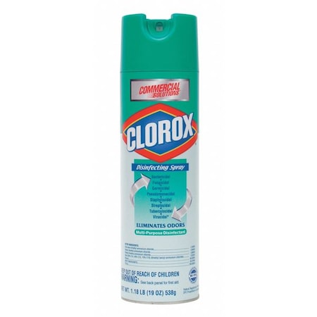 Clorox Disinfectant Spray, 19 oz. Aerosol can 38504 | Zoro