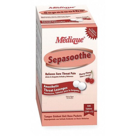 Medique Anesthetic Throat Lozenges, Lozenge, PK500 18013 | Zoro