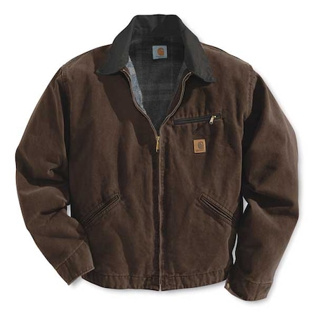 Carhartt Jacket, Insulated, Brown, M J97 DKB REG MED | Zoro