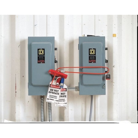 Scissor-Lok Cble Clamping Lockout, 10 ft L, 3 Lcks Max KIT-BSC-V1010 | Zoro