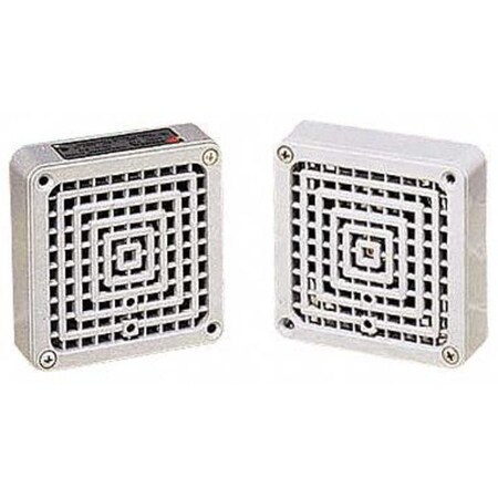 Federal Signal Gasketed Weatherproof Back Box, 4.53 in W, 4.53 in H, 2. ...