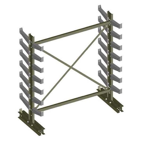 Jarke Starter Cantilever Rack, 2 Sides, 7 ft. H QT501D72 | Zoro