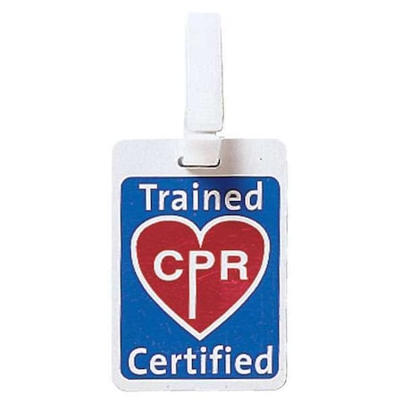 Zoro Select CPR Certified ID Badge, 4 x 2.5 3XFD1 | Zoro