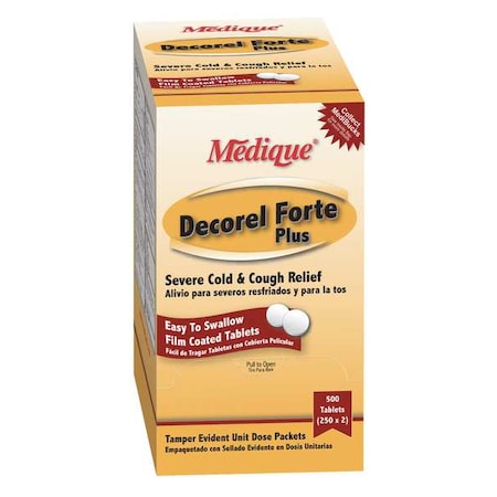 Medique Decorel Forte Plus, Tablet, PK500 42513 | Zoro