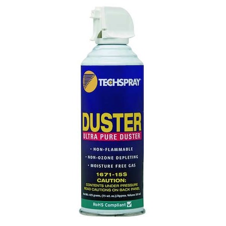 Techspray 1671-15S $38.76 Aerosol Duster, 15 Oz. | Zoro.com