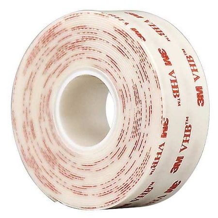 3M 3M 4930 VHB Tape 1" x 5yd, White, 25 mil 4930 | Zoro
