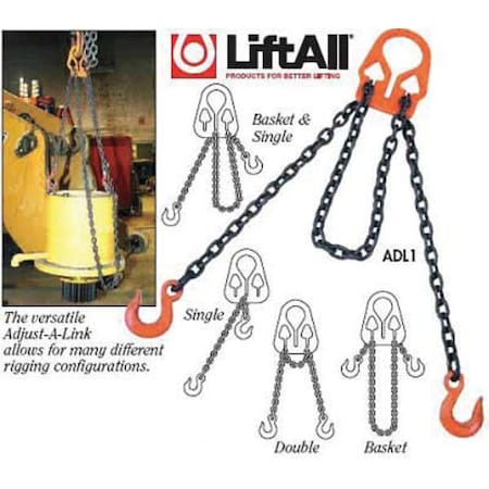 Lift-All Chain Sling, G80, Aly Stl, 14 ft L 30008 | Zoro