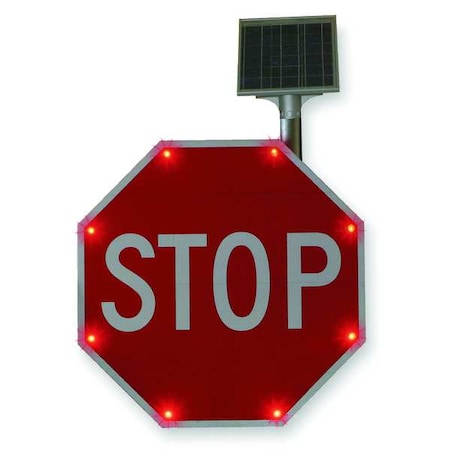 Tapco LED Stop Sign 30" W, 30" H 2180-00209 | Zoro