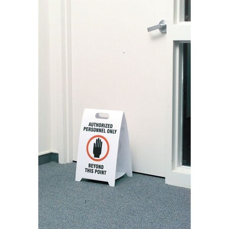 See All Industries Floor Safety Sign, 20 in H, 12 in W, Corrugated ...