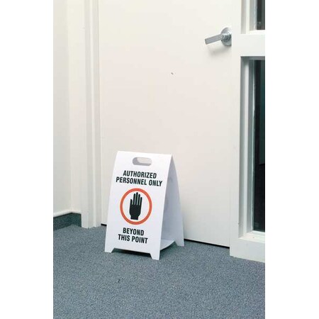 See All Industries Floor Safety Sign, 20 in H, 12 in W, Corrugated ...