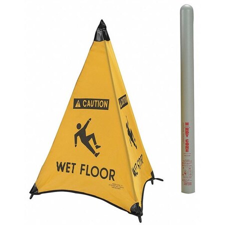 Handy Cone Floor Sign, Wet Floor, Eng 31002I | Zoro