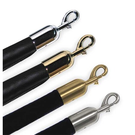 Lawrence Metal Post Rope Snap End, Polished Chrome ROPEEND-SNAP-1P | Zoro